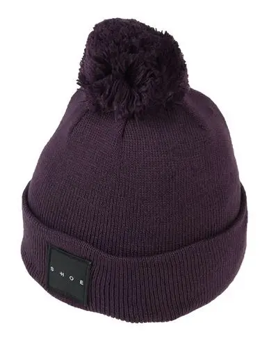 SHOE Knitted Beanie With Logo - Purple