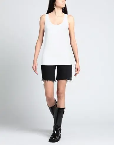 Majestic Filatures Tank Top Size Viscose, Elastane - White