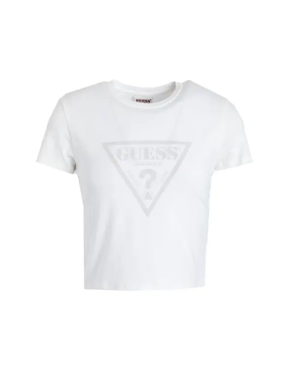 Guess T-shirt Size Cotton, Elastane - White