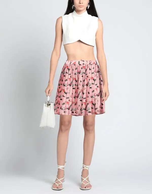 VICOLO Mini Plissé Skirt - Pink
