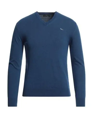 HARMONT & BLAINE Solid Color Lightweight Knit Sweater - Navy