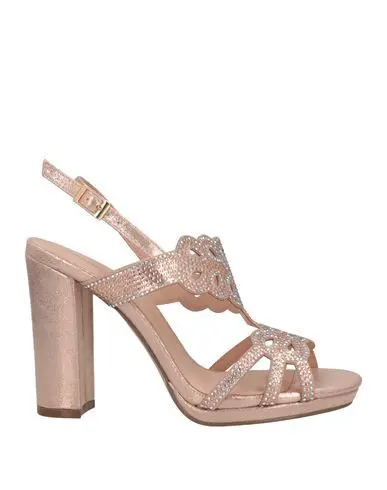 Menbur Ankle Strap Sandals - Rose Gold