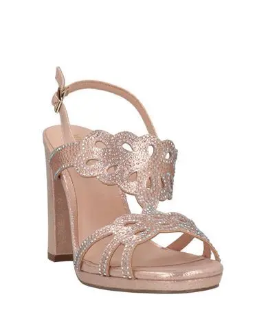 Menbur Ankle Strap Sandals - Rose Gold