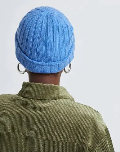 8 BY YOOX Recycled Wool Sailor Beanie - Azure