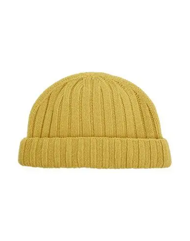 8 BY YOOX Recycled Wool Sailor Beanie - Yellow