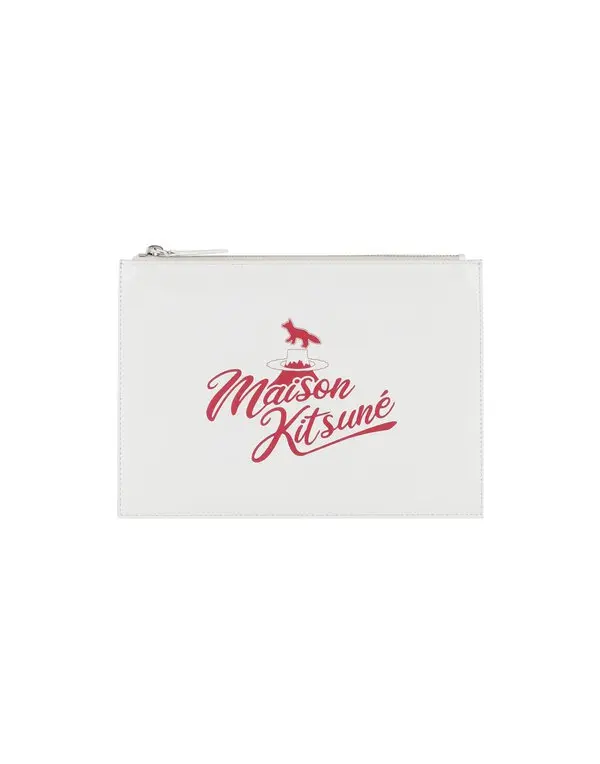Maison Kitsuné Bovine Leather Pouch