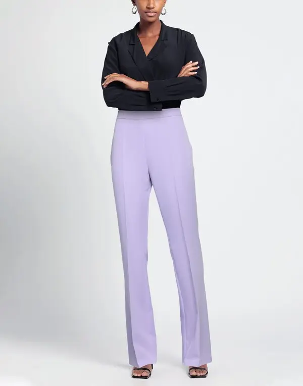 TWENTY EASY BY KAOS Flared High-waisted Pants - Lilac
