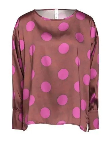 SOUVENIR Polka Dot Satin Top