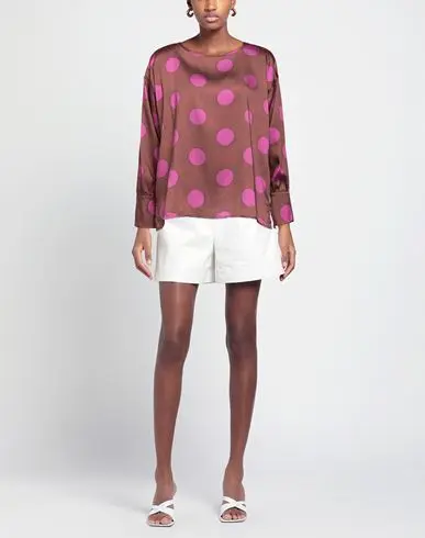 SOUVENIR Polka Dot Satin Top