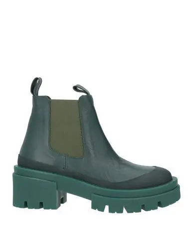 EQUITARE Olivia Ankle Boots In Dark Soft Leather - Green