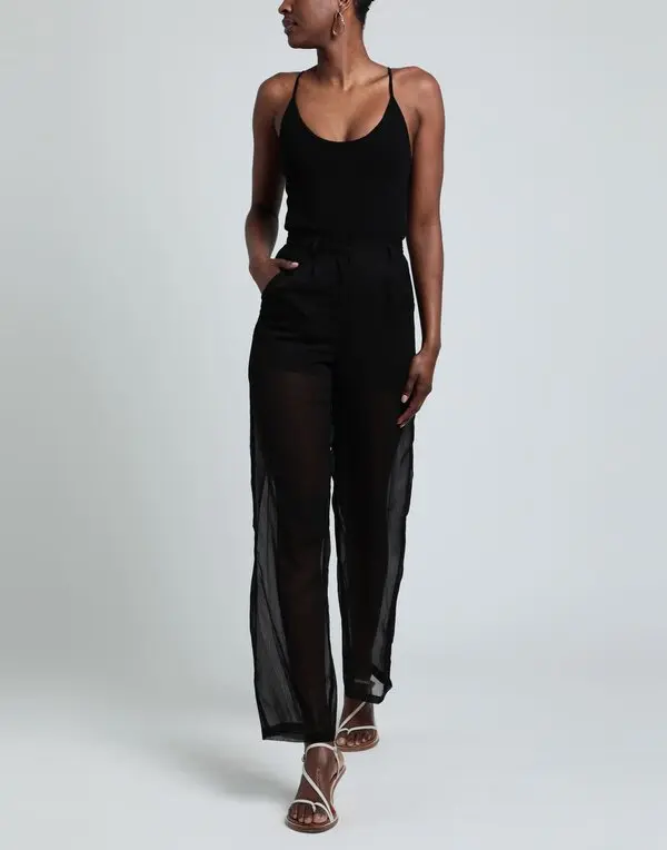 NA-KD High-waisted Straight-leg Pants - Black