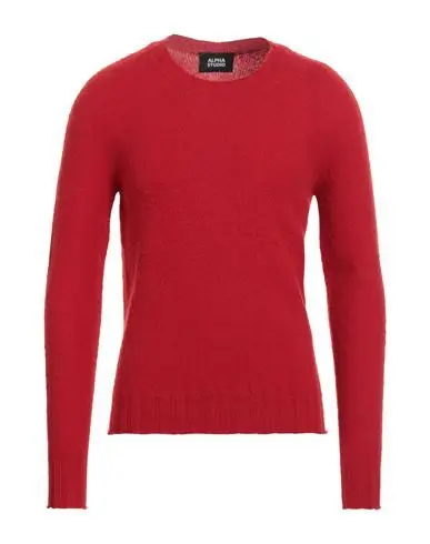 Alpha Studio Wool Crewneck Sweater - Red