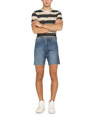 DR. DENIM Denim Shorts With Raw-cut Hem