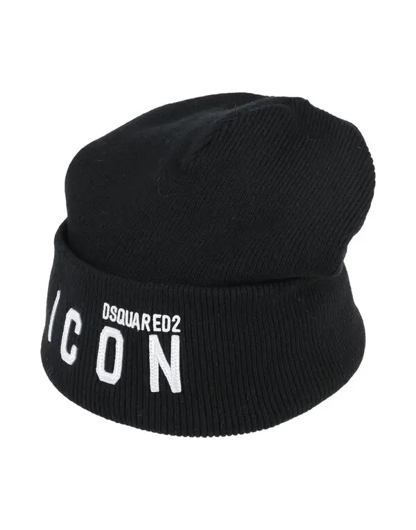 Dsquared2 Wool Beanie - Black