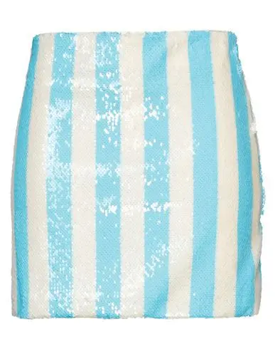 VICOLO Striped Sequin Mini Skirt - Blue