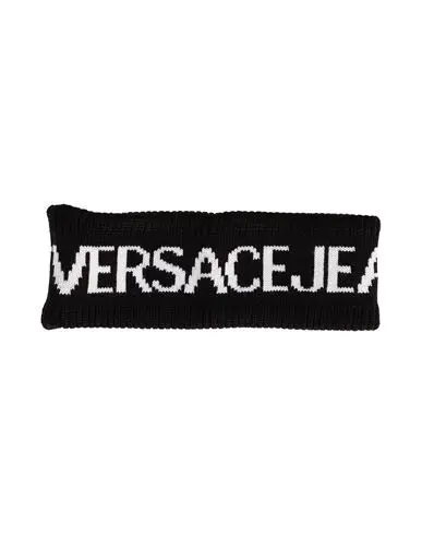 Versace Acrylic And Wool Knit Headband - Black