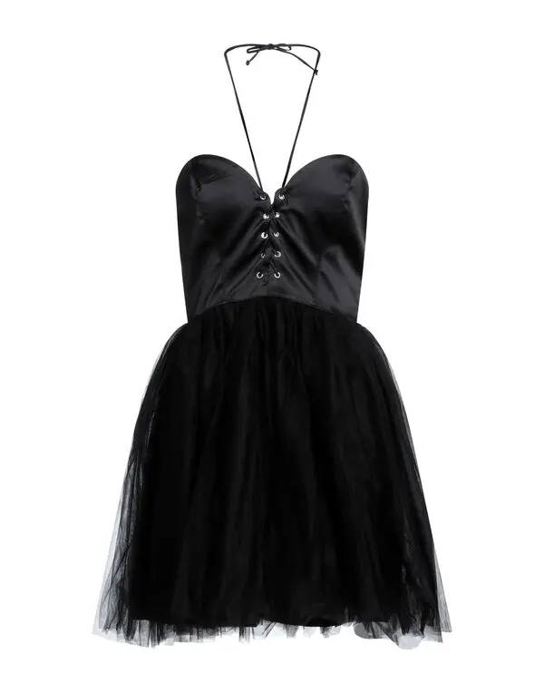 ANIYE BY Satin And Tulle Mini Dress - Black