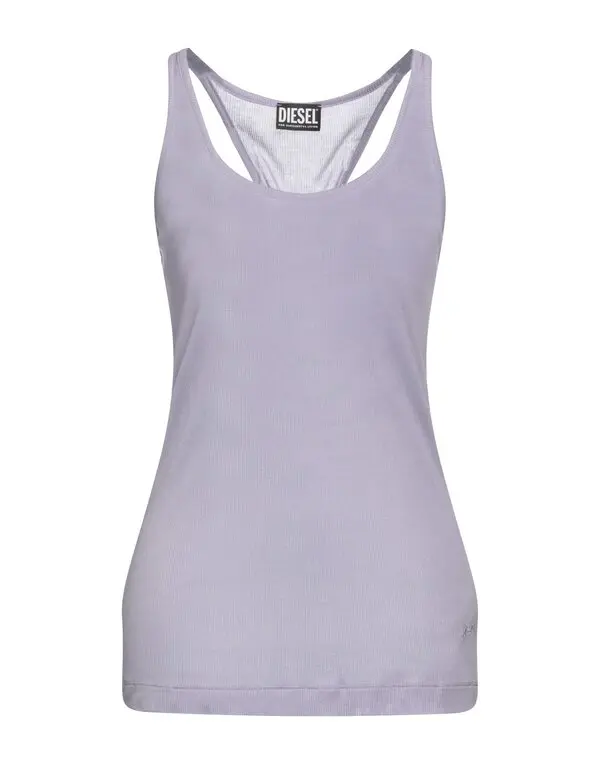 DIESEL Ribbed Jersey Tank Top - Purple