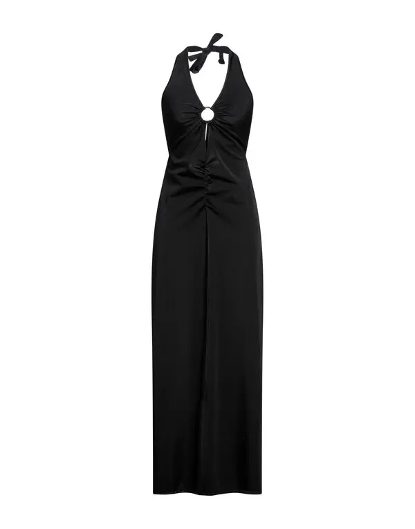 4GIVENESS Maxi Dress With Metal Appliqués - Black