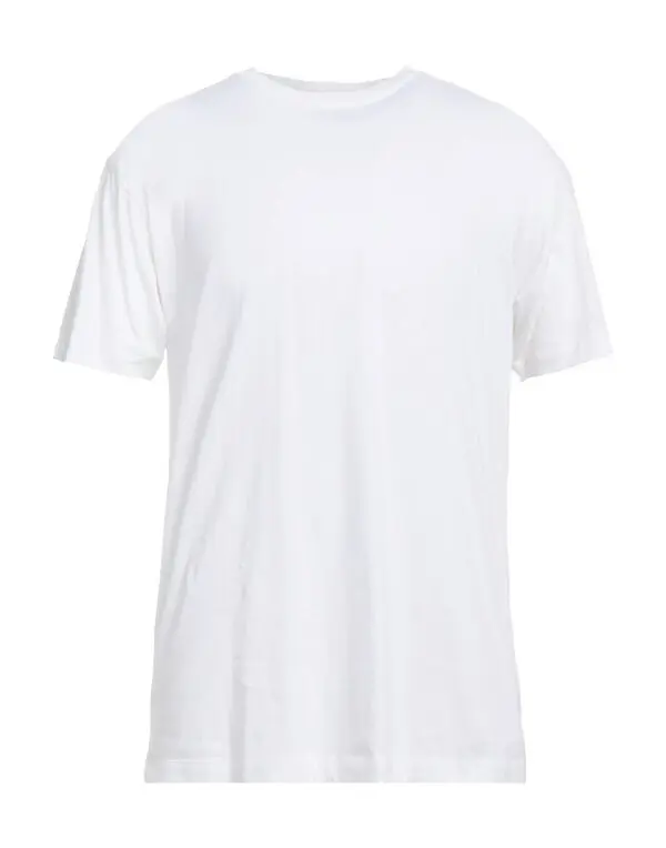 BIKKEMBERGS T-shirt Size Cotton, Elastane, Polyester - White