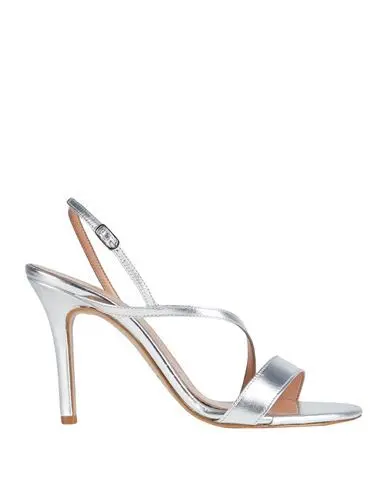 BIANCA DI Soft Leather Sandals - Silver