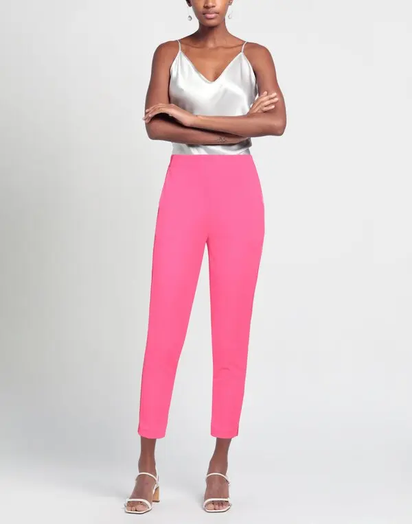 VICOLO Tapered Slim-leg Trousers - Pink