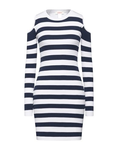 KONTATTO Ribbed Knit Mini Dress - Blue