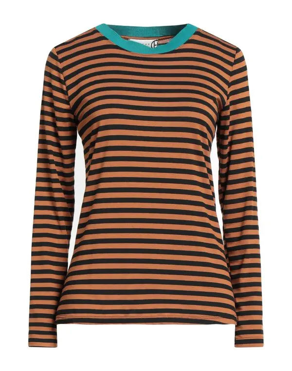 HAVEONE Striped Knitted Sweater - Beige