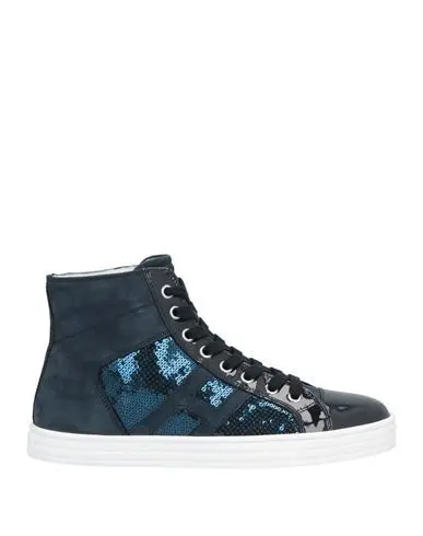 Hogan Rebel Leather High-top Sneakers - Navy