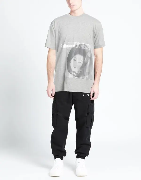 John Richmond T-shirt Size Cotton - Light Grey