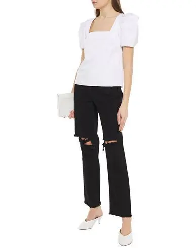 Alice + Olivia Gabardine Straight Leg Pants