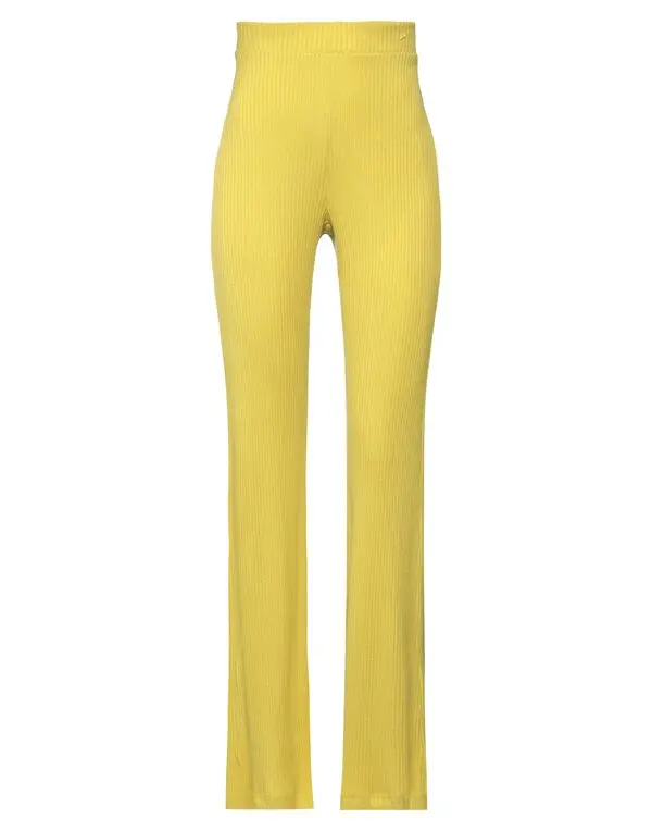HAVEONE Straight Leg Knit Pants - Yellow