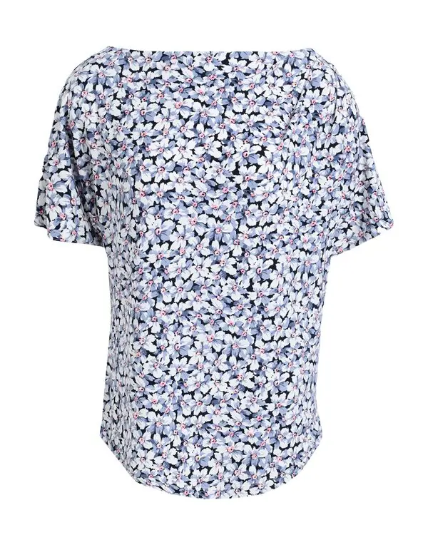 Ralph Lauren Floral Pleated Stretch Jersey Tee