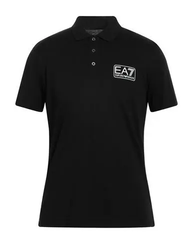 Emporio Armani Polo Shirt Size Cotton, Resin - Black