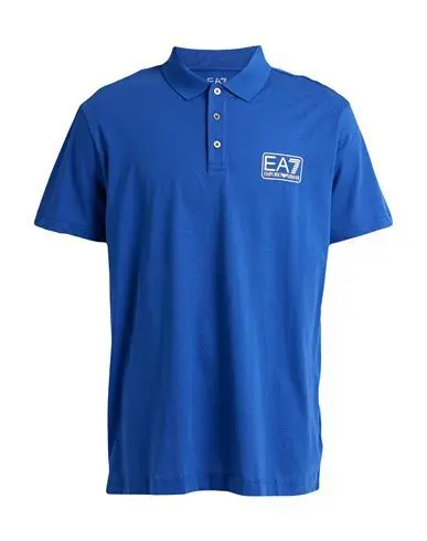 EA7 Polo Shirt Size Cotton, Resin - Blue