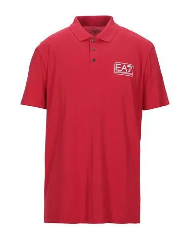 EA7 Polo Shirt Size Cotton, Resin - Red