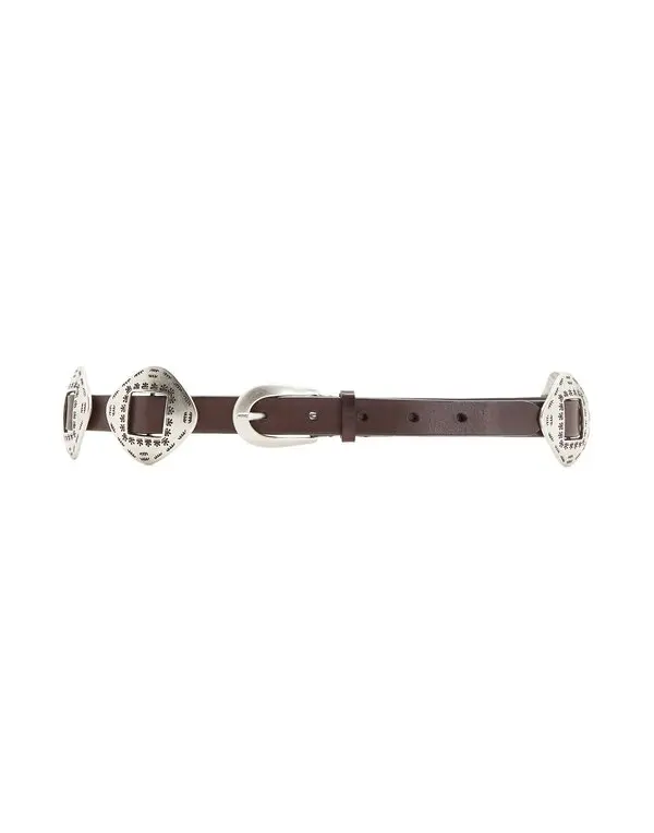 8 BY YOOX Leather Belt With Medal Embellishments