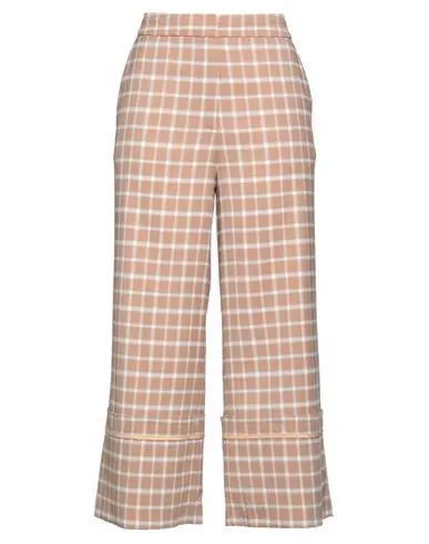 Liviana Conti Tartan Patterned Pants - Beige