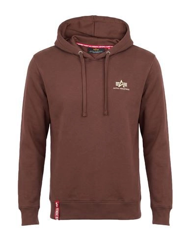 Alpha Industries Cotton Polyester Hoodie - Brown