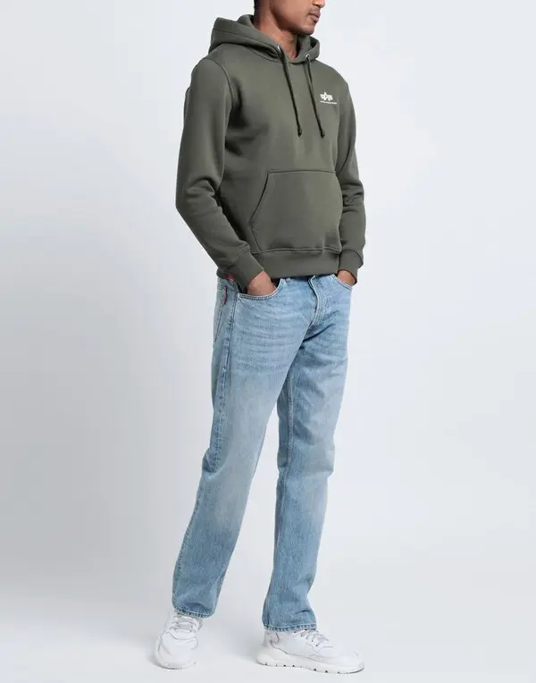 Alpha Industries Sweatshirt Size Cotton, Polyester - Green