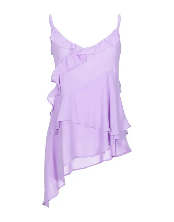 KAOS Sleeveless Ruffle Top