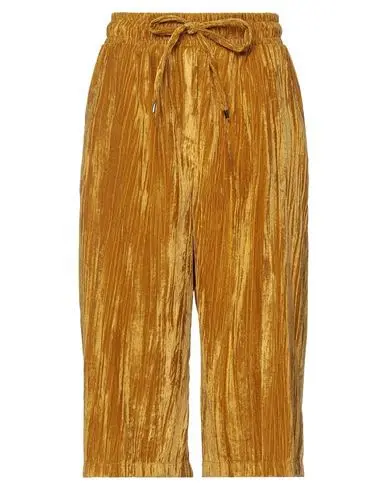 SOUVENIR Straight-leg Cropped Pants - Yellow