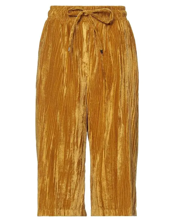 SOUVENIR Straight-leg Cropped Pants - Yellow