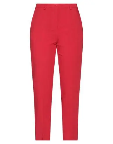 VICOLO Tapered Solid Color Pants - Red