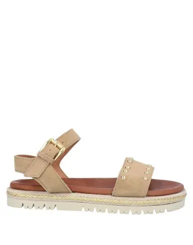 CARLO PAZOLINI Leather Espadrille Sandals - Beige