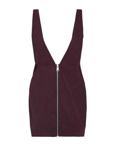 8 BY YOOX Striped Flannel Pinafore Mini Dress
