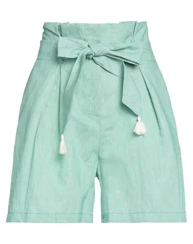 NANÀ ITALIAN HEART Polyester, Cotton, Linen Bermuda Shorts - Green