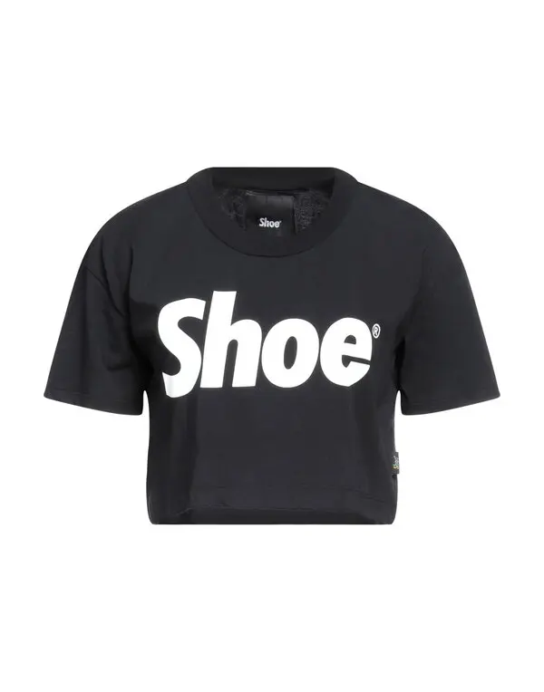 SHOE Crop T-shirt - Black