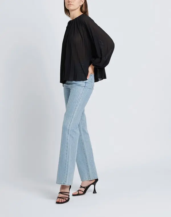 8 BY YOOX Pleated Chiffon Top