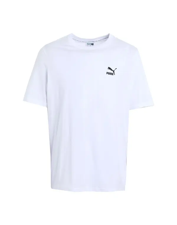 PUMA Classics Small Logo Tee T-shirt Size Cotton - White